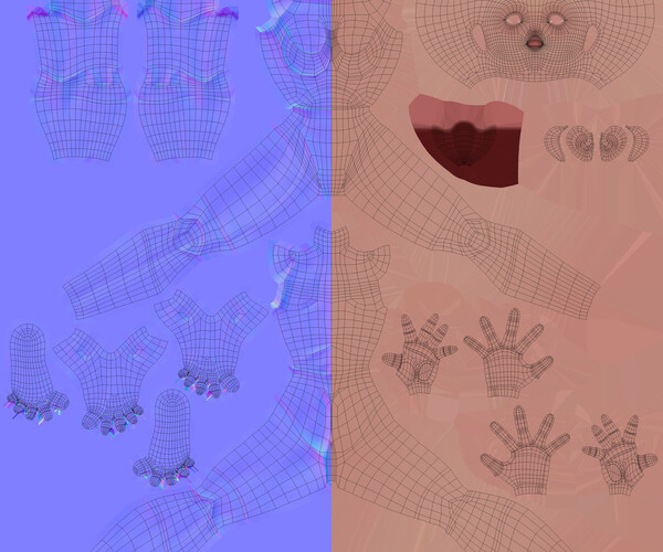 ArtStation - Stylized Female Base Mesh - Disney Infinity Style - Mika ...