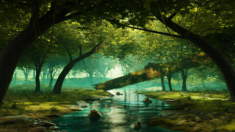 ArtStation - Forest Environment blender project file | Resources