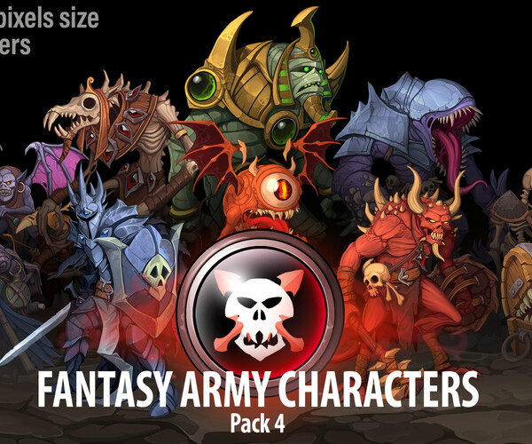 ArtStation - Fantasy Army Characters pack4 | Game Assets