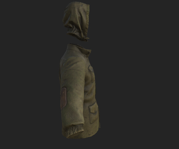 ArtStation - Jacket STALKER Low-poly 3D model | Game Assets