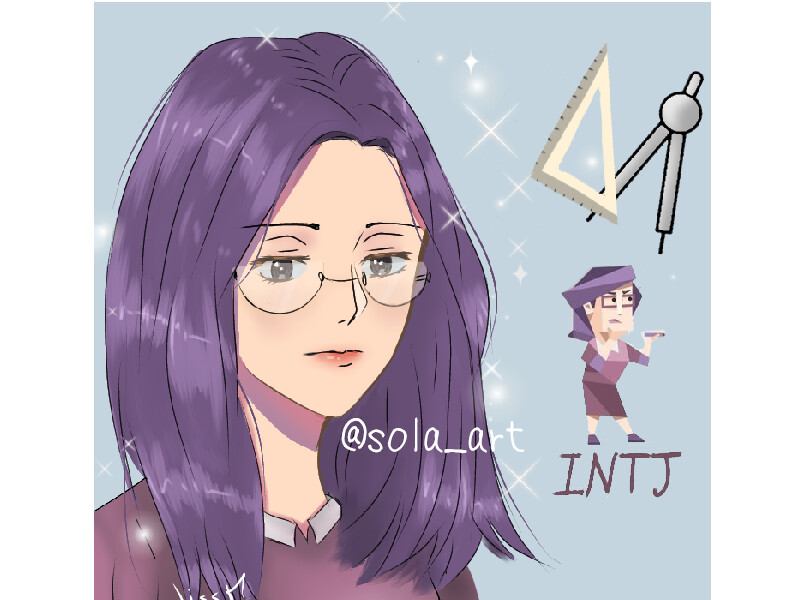 ArtStation - digital art two person (mbti) | Artworks