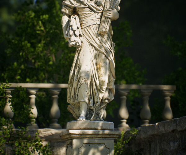 ArtStation - Ancient statues | Game Assets