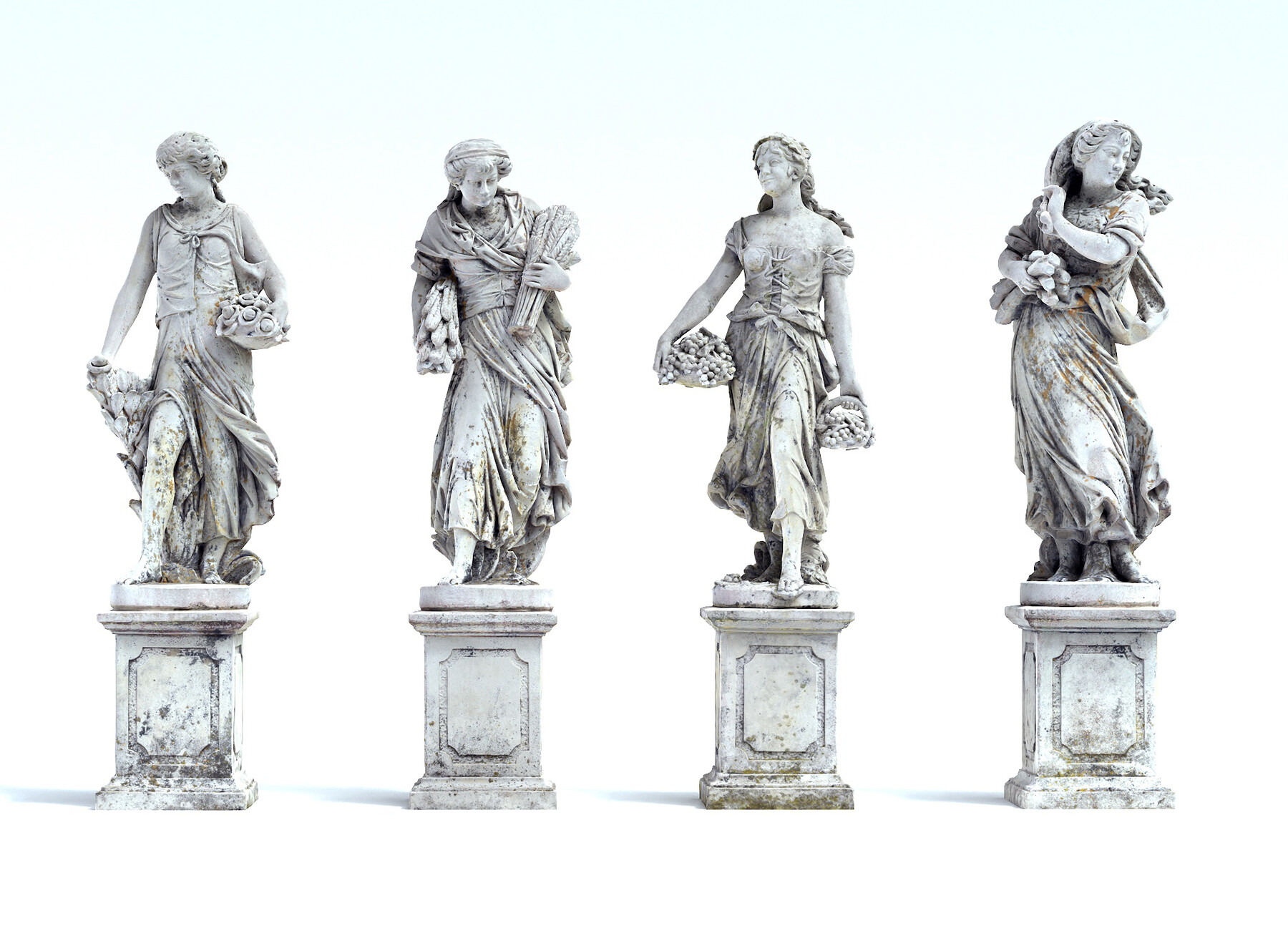 ArtStation - Ancient statues | Game Assets
