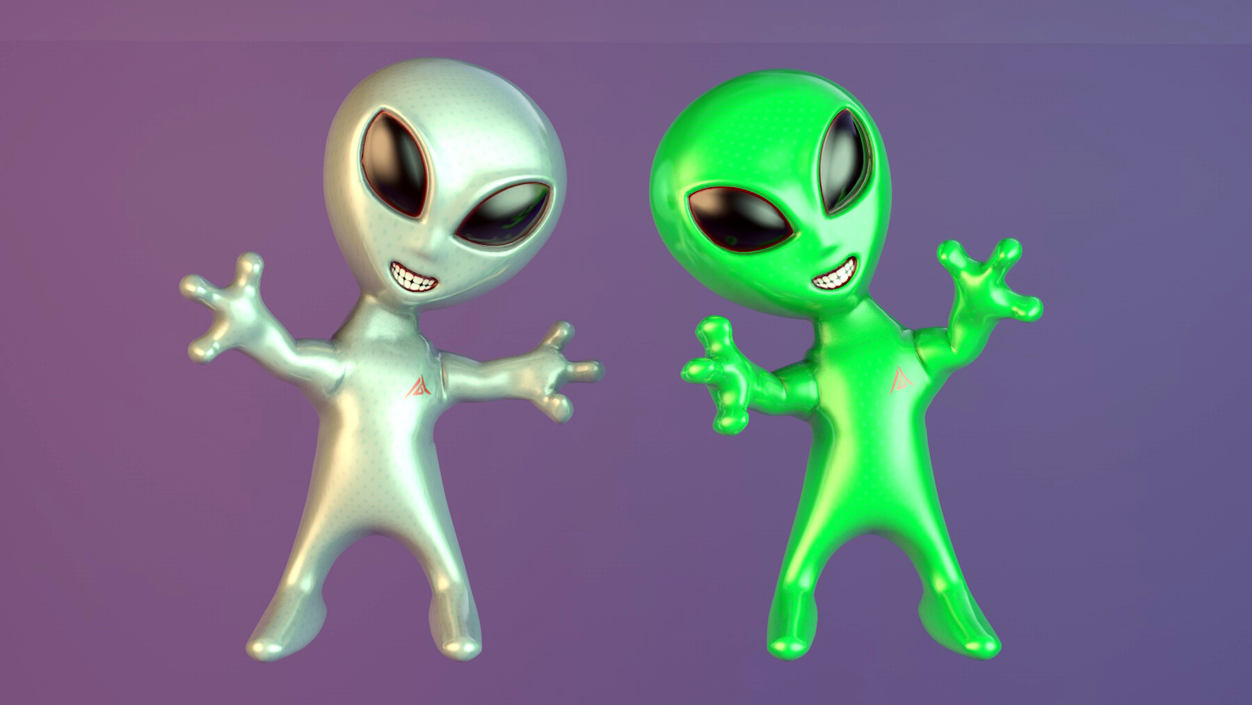 ArtStation - Gray Alien Humanoid 3D Model | Game Assets