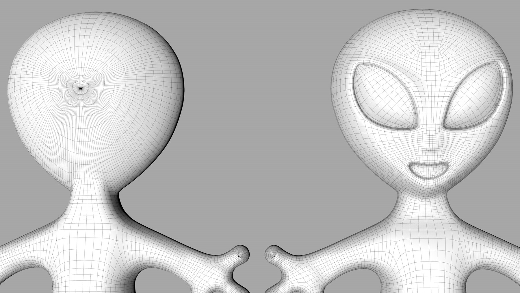 ArtStation - Gray Alien Humanoid 3D Model | Game Assets