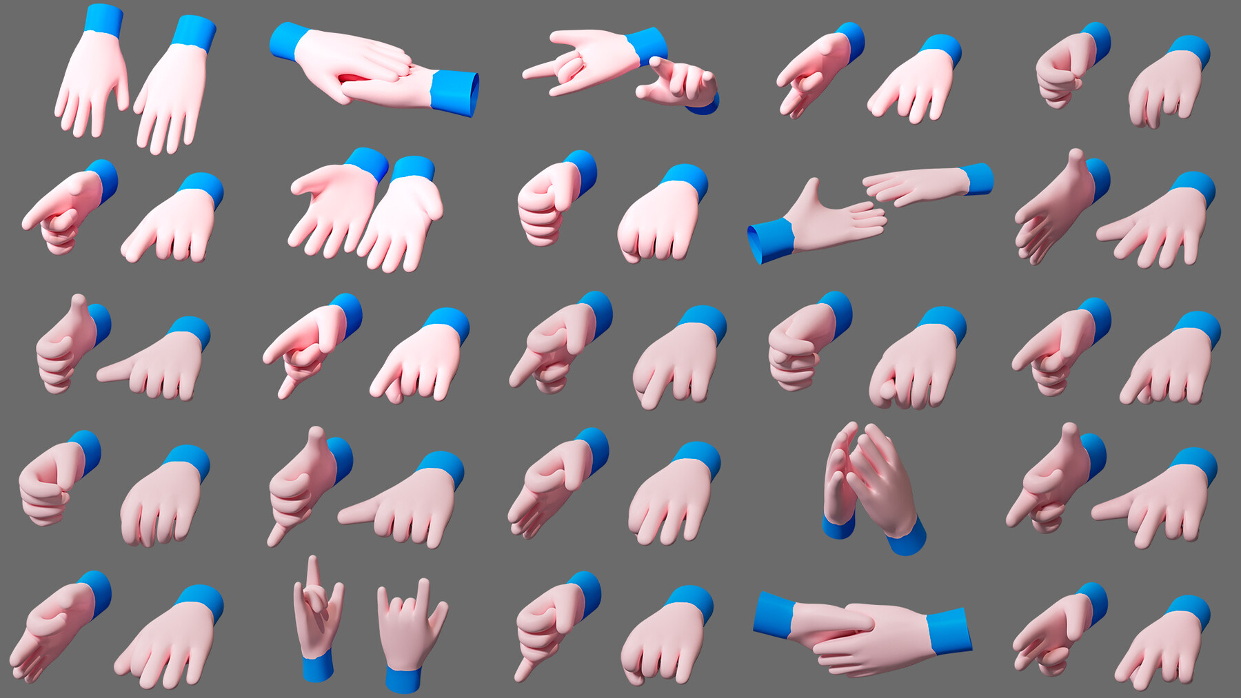 ArtStation - Cartoon hands | Game Assets