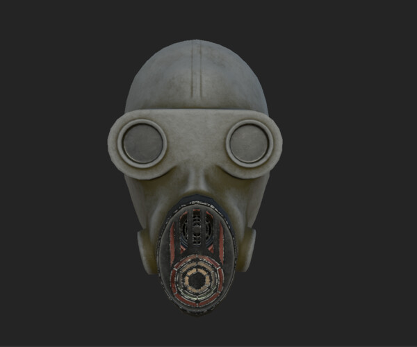 ArtStation - Gas mask STALKER ubludok Low-poly 3D model | Game Assets