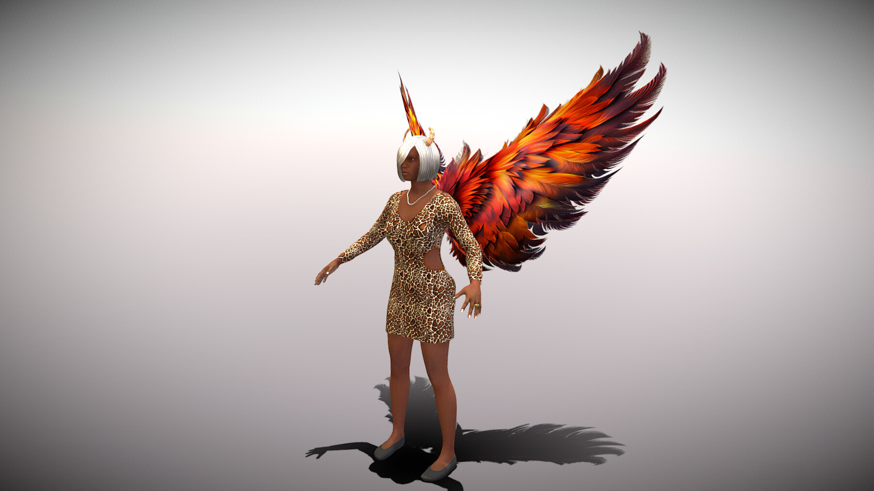 ArtStation - Animated Phoenix Wings Low-poly 3D model | Game Assets