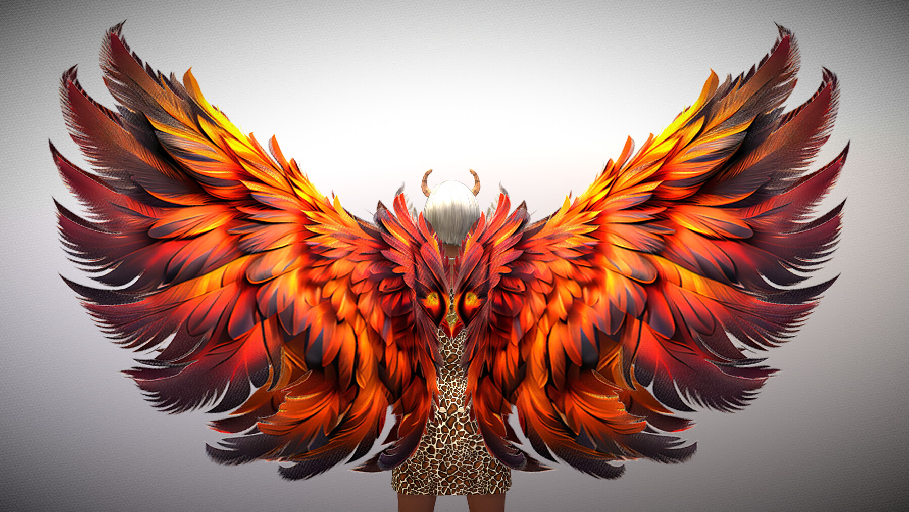 ArtStation - Animated Phoenix Wings Low-poly 3D model | Game Assets