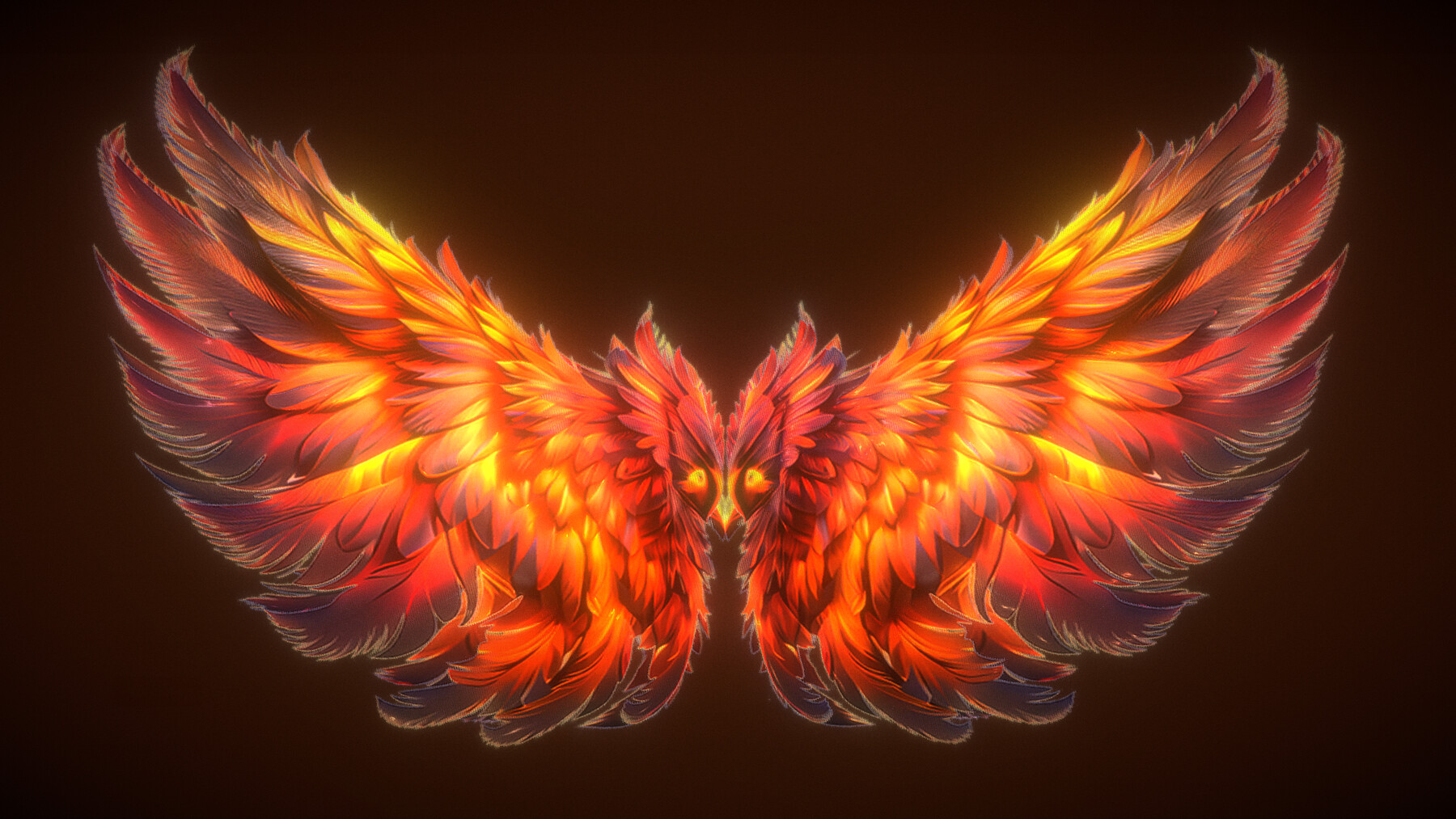 ArtStation - Animated Phoenix Wings Low-poly 3D model | Game Assets