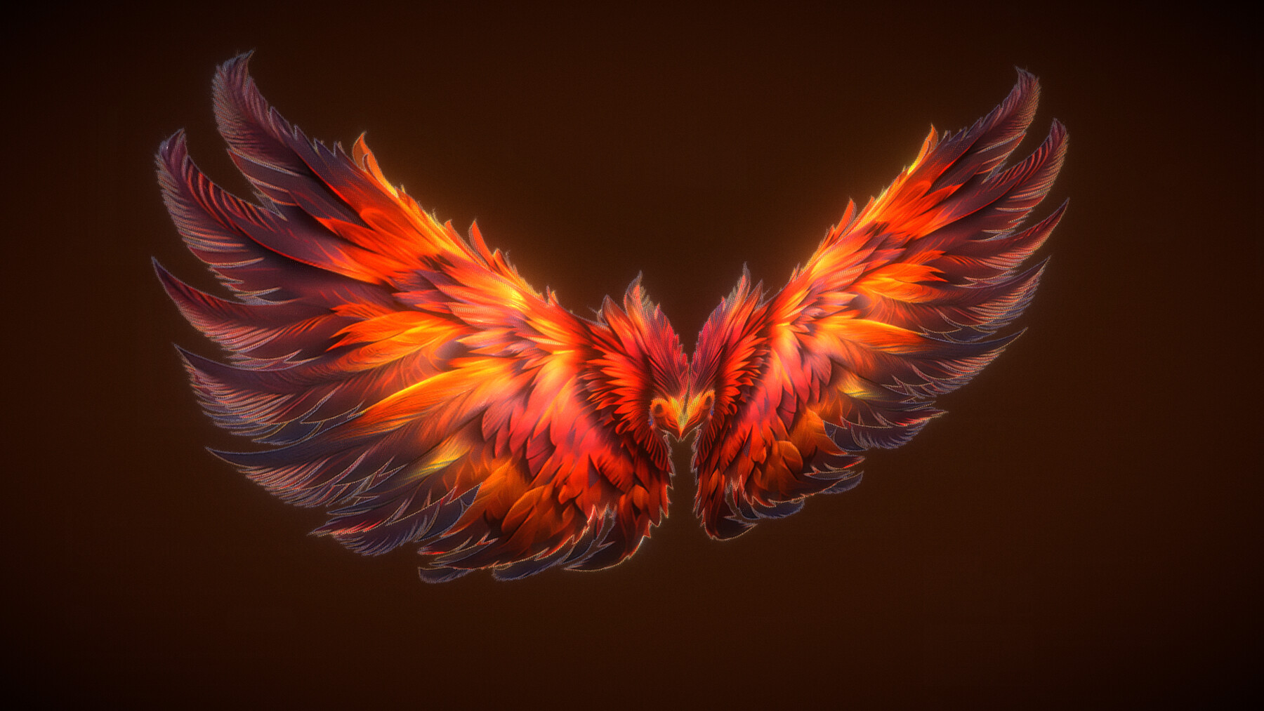ArtStation - Animated Phoenix Wings Low-poly 3D model | Game Assets