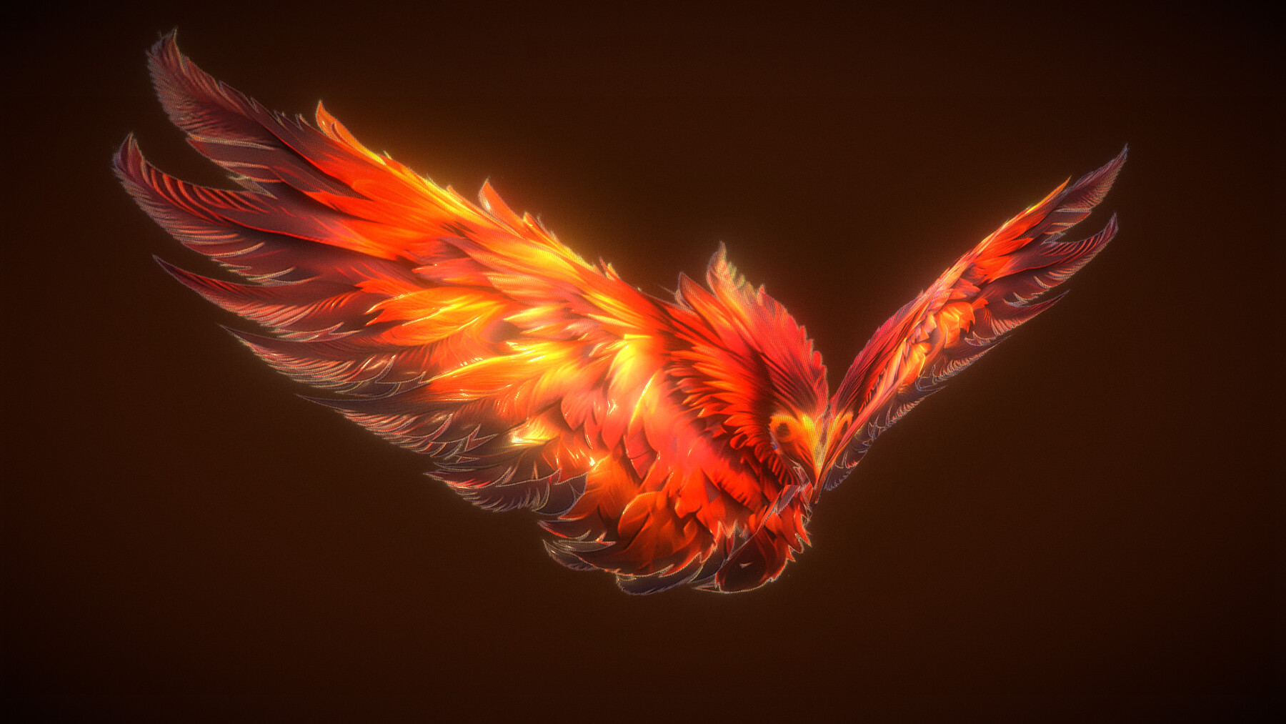 ArtStation - Animated Phoenix Wings Low-poly 3D model | Game Assets