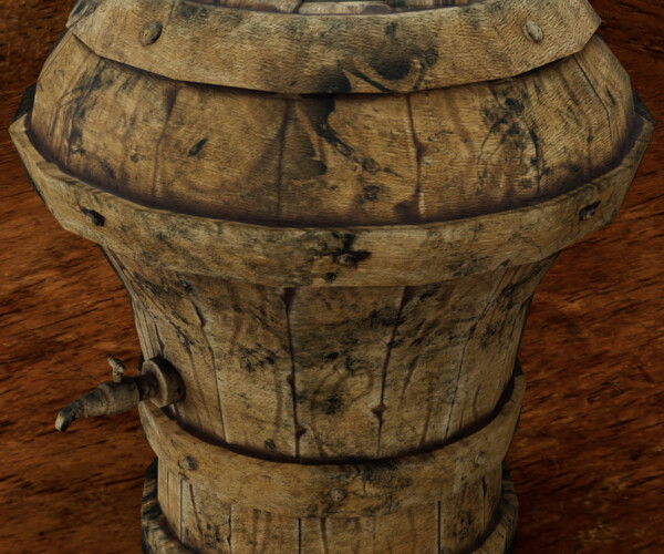 ArtStation - wooden barrel | Game Assets