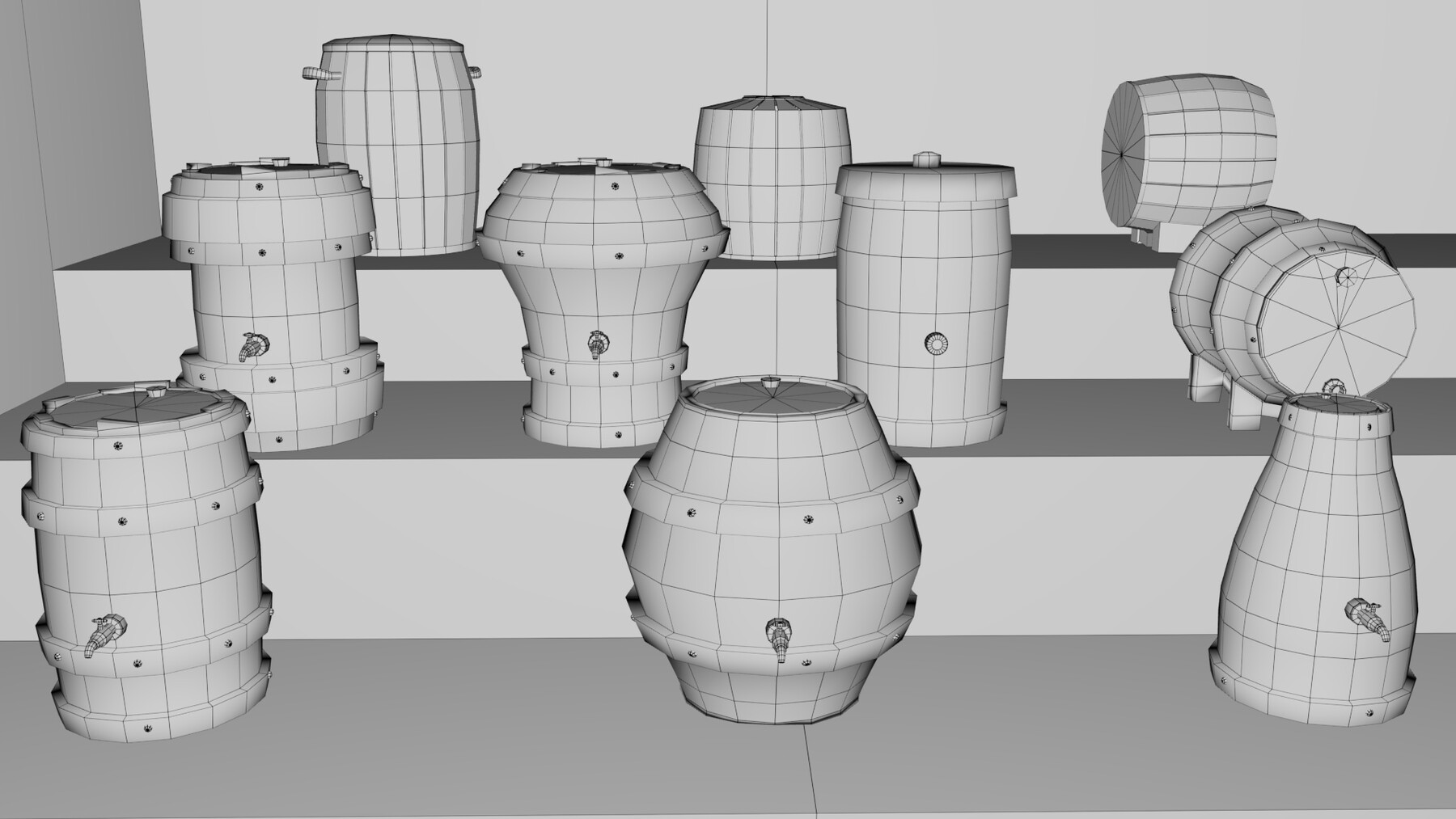 ArtStation - wooden barrel | Game Assets