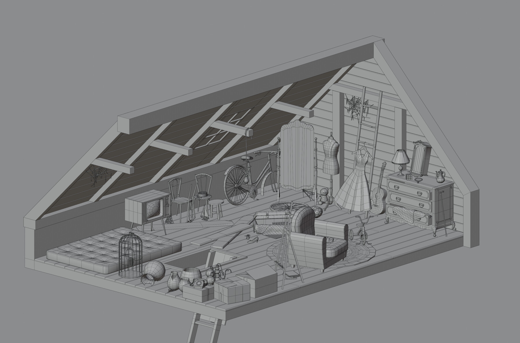 ArtStation - Attic | Game Assets