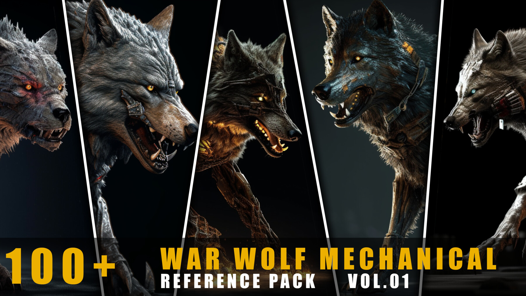 ArtStation - 100+ War Wolf Mechanical - References Pack | Vol.01 | Artworks