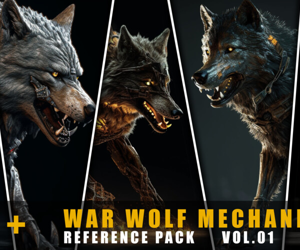 ArtStation - 100+ War Wolf Mechanical - References Pack | Vol.01 | Artworks