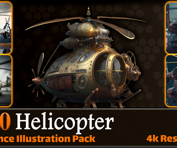 ArtStation - 200 Helicopter Reference Pack | 4K | v.3 | Artworks