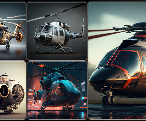 ArtStation - 200 Helicopter Reference Pack | 4K | v.3 | Artworks