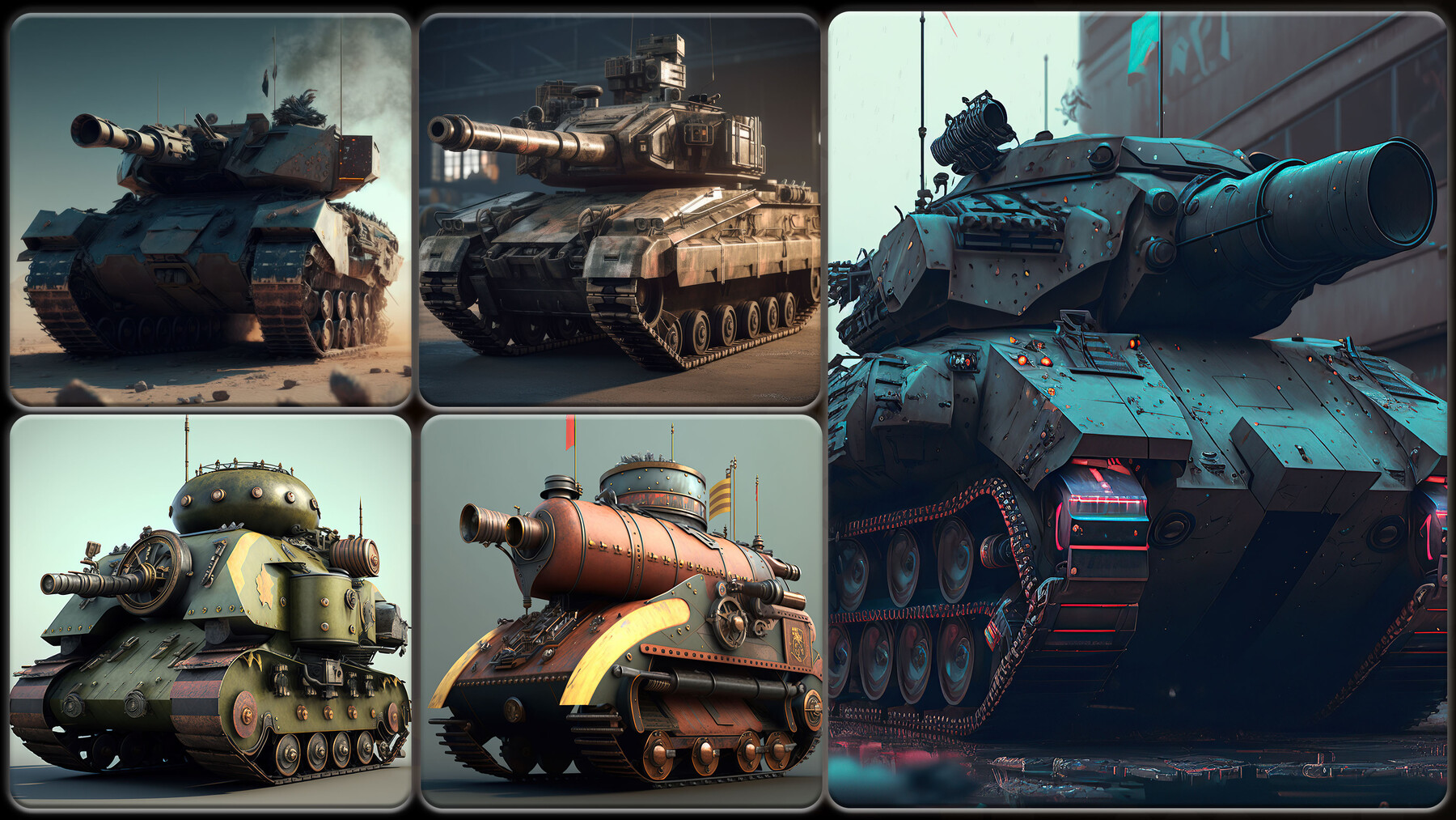 ArtStation - 200 Tank Reference Pack | 4K | v.1 | Artworks