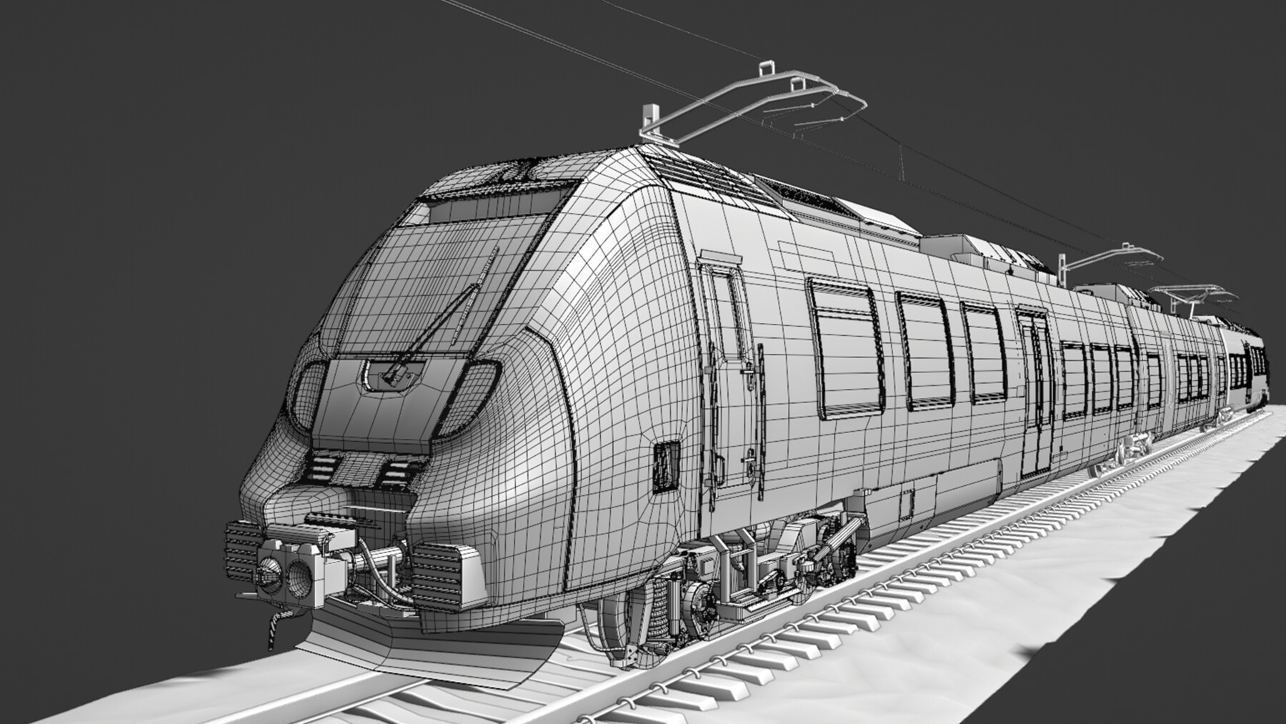 ArtStation - Bombardier TALENT Train Abelio Rigged&Animated | Game Assets