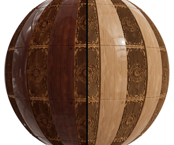 ArtStation - Fb630 Wood panel covering | 2mat | 4k | Seamless | Resources