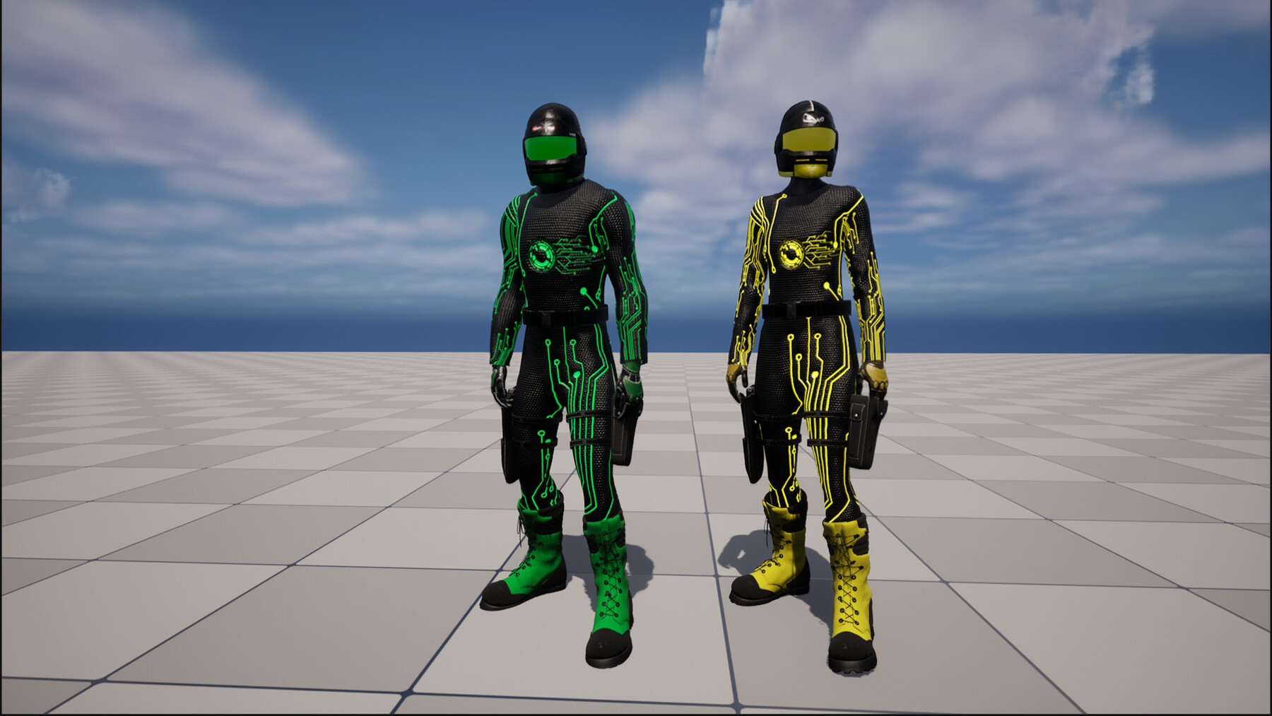 ArtStation - Tech Costume and props for Manny and Quinn Characters ...