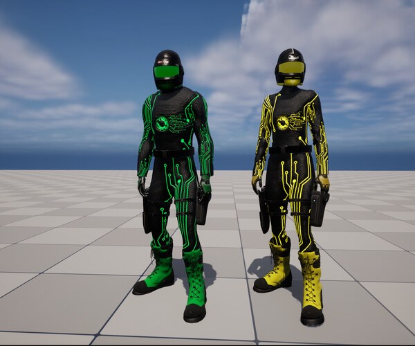 ArtStation - Tech Costume and props for Manny and Quinn Characters ...