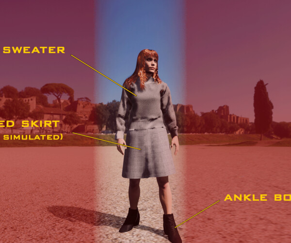 ArtStation - Civilian Clothes for Metahuman Female Character UE5 | Game ...