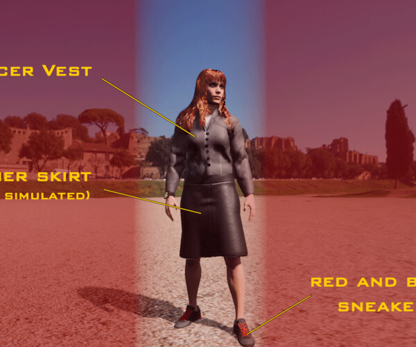 ArtStation - Civilian Clothes for Metahuman Female Character UE5 | Game ...