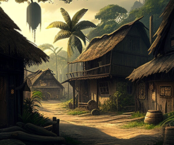 ArtStation - Village Backgrounds | Artworks