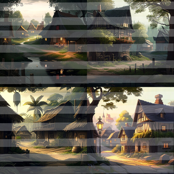 ArtStation - Village Backgrounds | Artworks