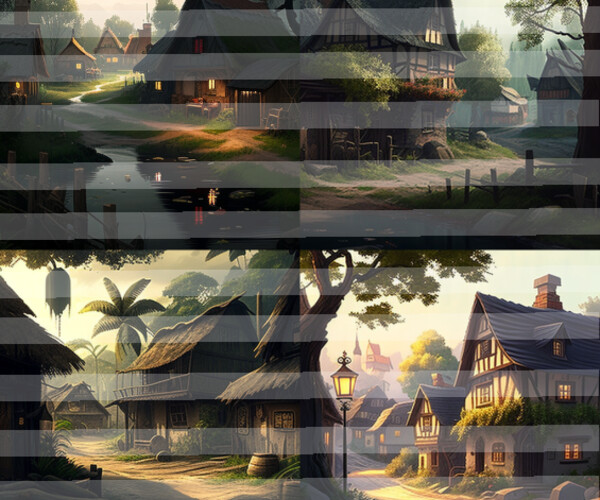 ArtStation - Village Backgrounds | Artworks