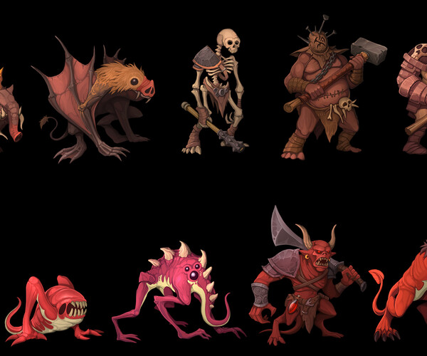 ArtStation - Demonic Creatures 04 | Game Assets