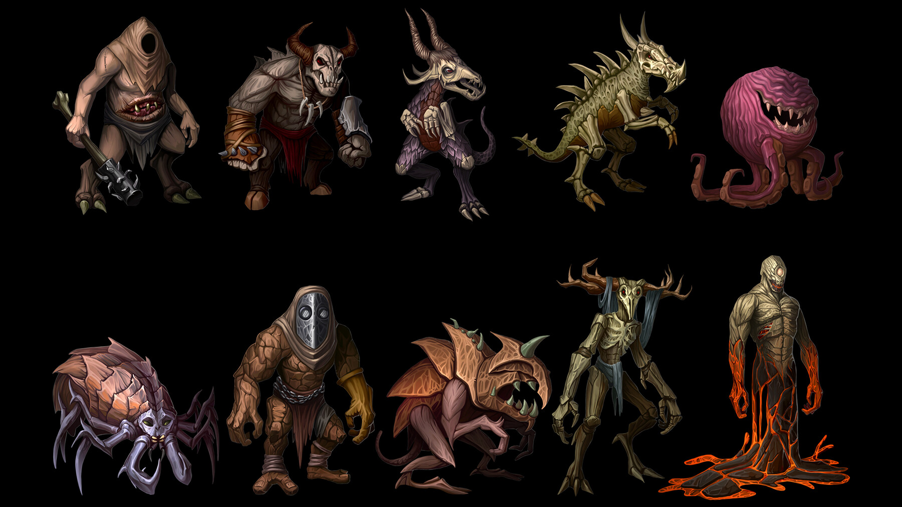 ArtStation - Cursed Land Creatures | Game Assets