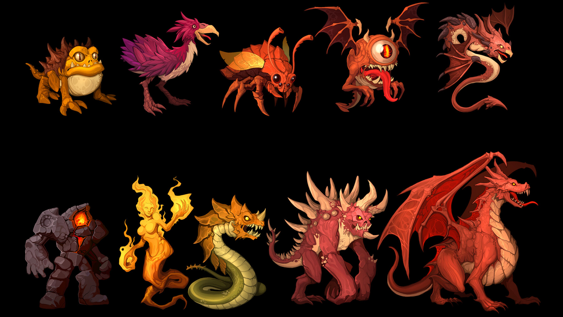 ArtStation - Lava Creatures | Game Assets