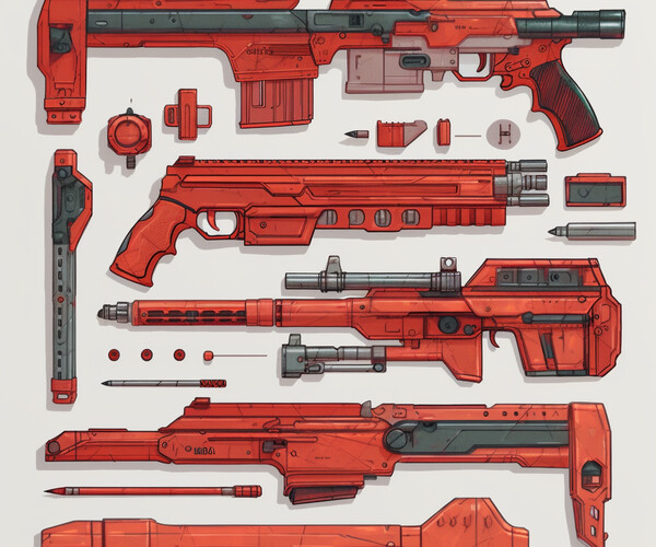 ArtStation - Kitbashes Of Epic Weapons Of Any Kind Prompt - Midjourney ...