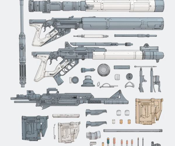ArtStation - Kitbashes Of Epic Weapons Of Any Kind Prompt - Midjourney ...