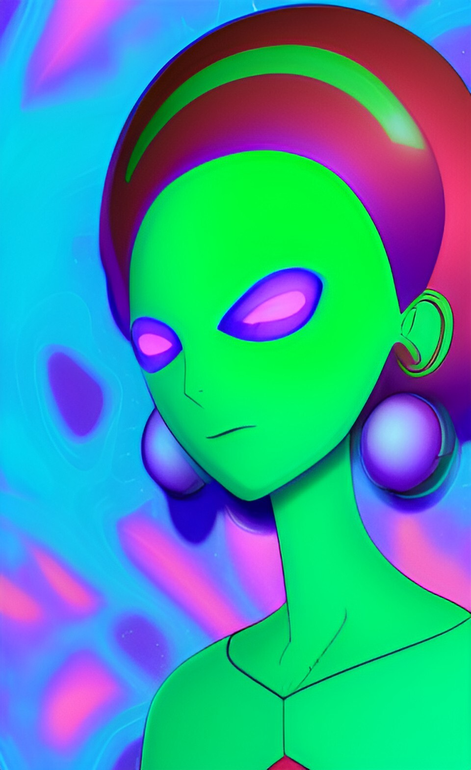 ArtStation - psychedelic anime alien 4590 jpg wombo art pack | Artworks