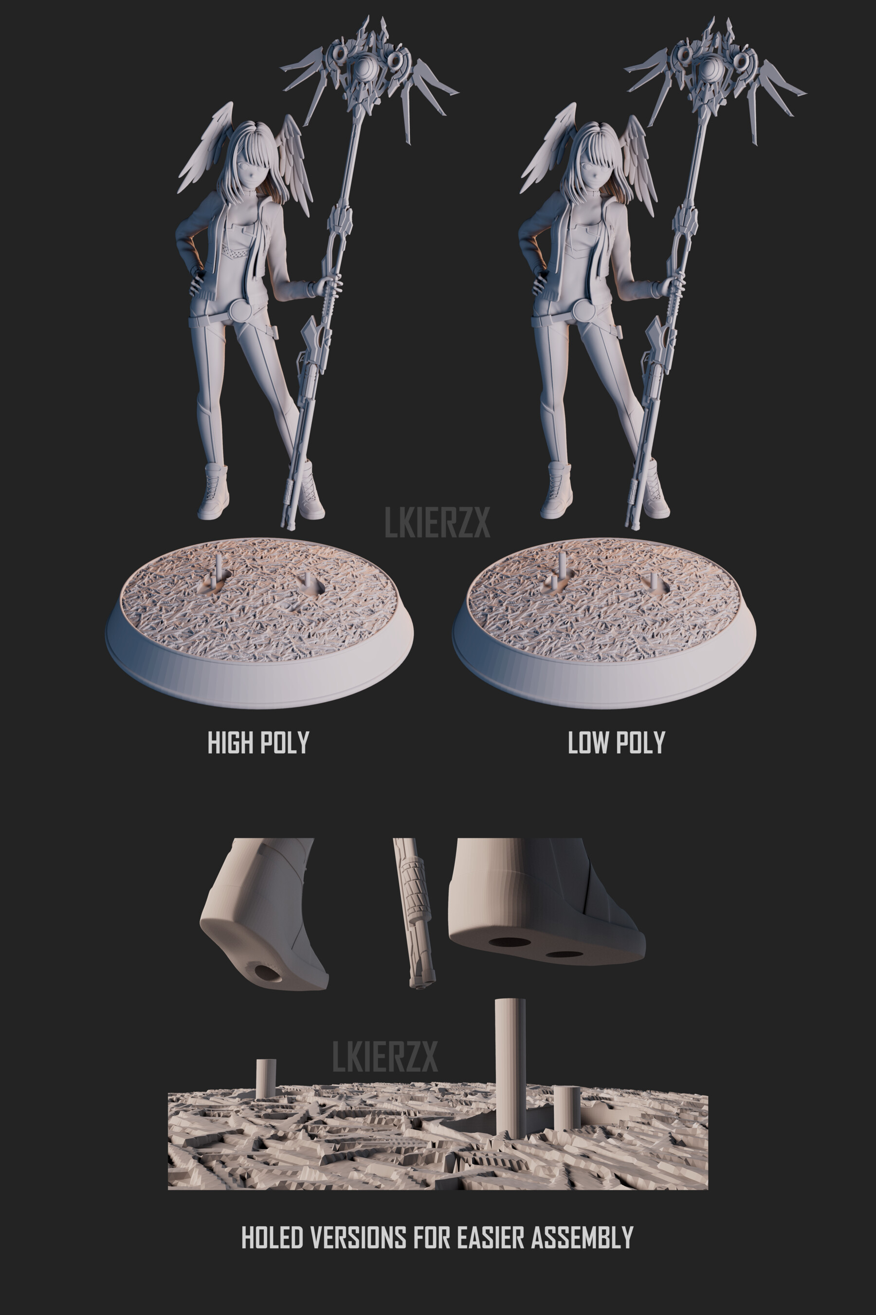 ArtStation - 3D model file for printing - Eunie figure from Xenoblade ...