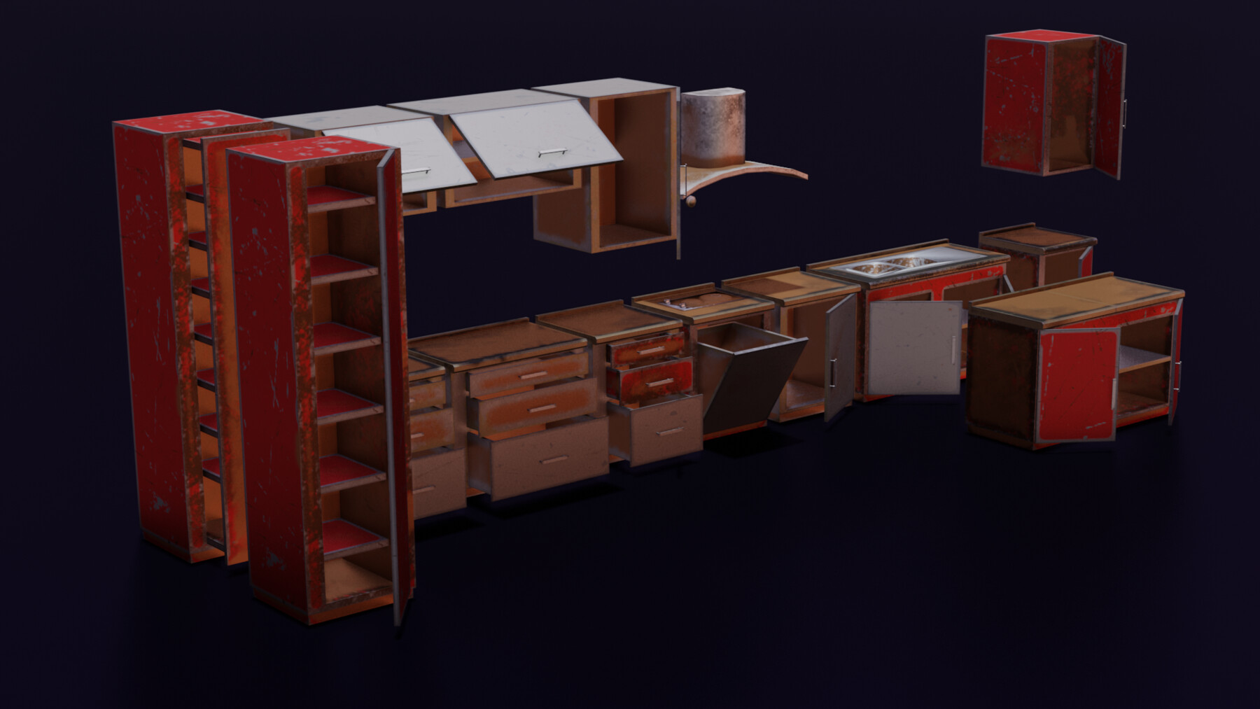 ArtStation - Furniture asset pack 3d model | Game Assets