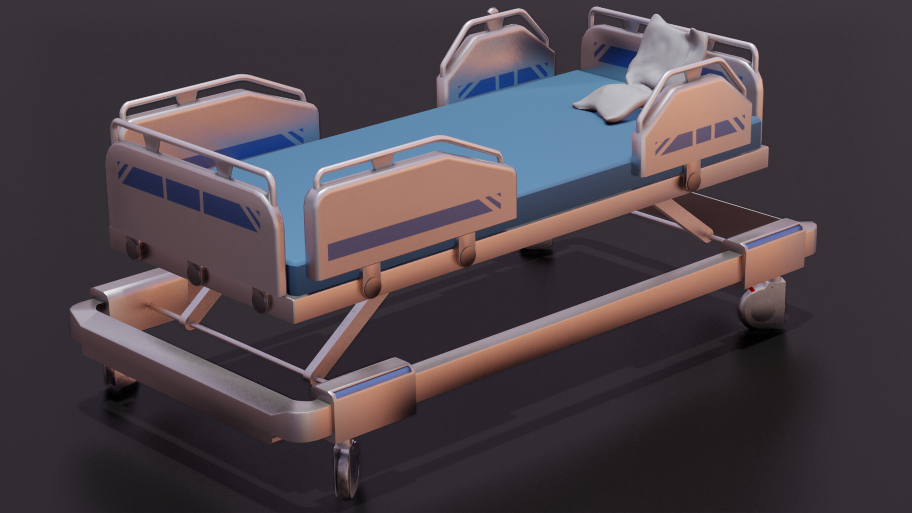 Artstation Hospital Bed 3d Model10 Game Assets