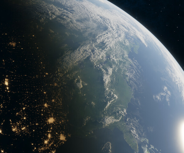 ArtStation - FREE realistic Planet Earth for Blender | Resources