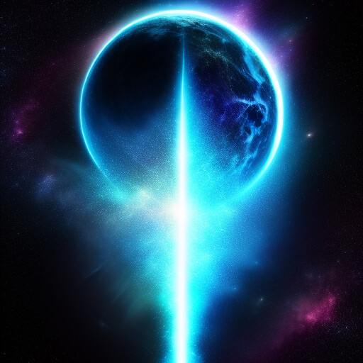 ArtStation - Sci-fi Universe landscape - Space with a planet - Blue ...