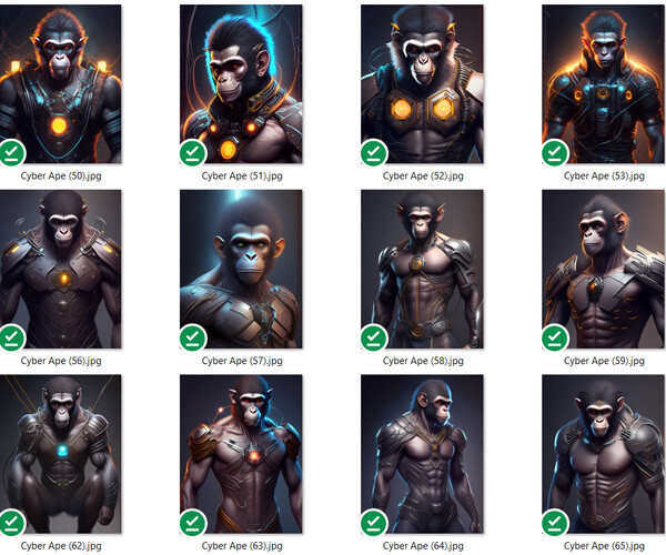 ArtStation - 117 arts - Cyber Ape - Concept Reference Pack Vol.02 ...