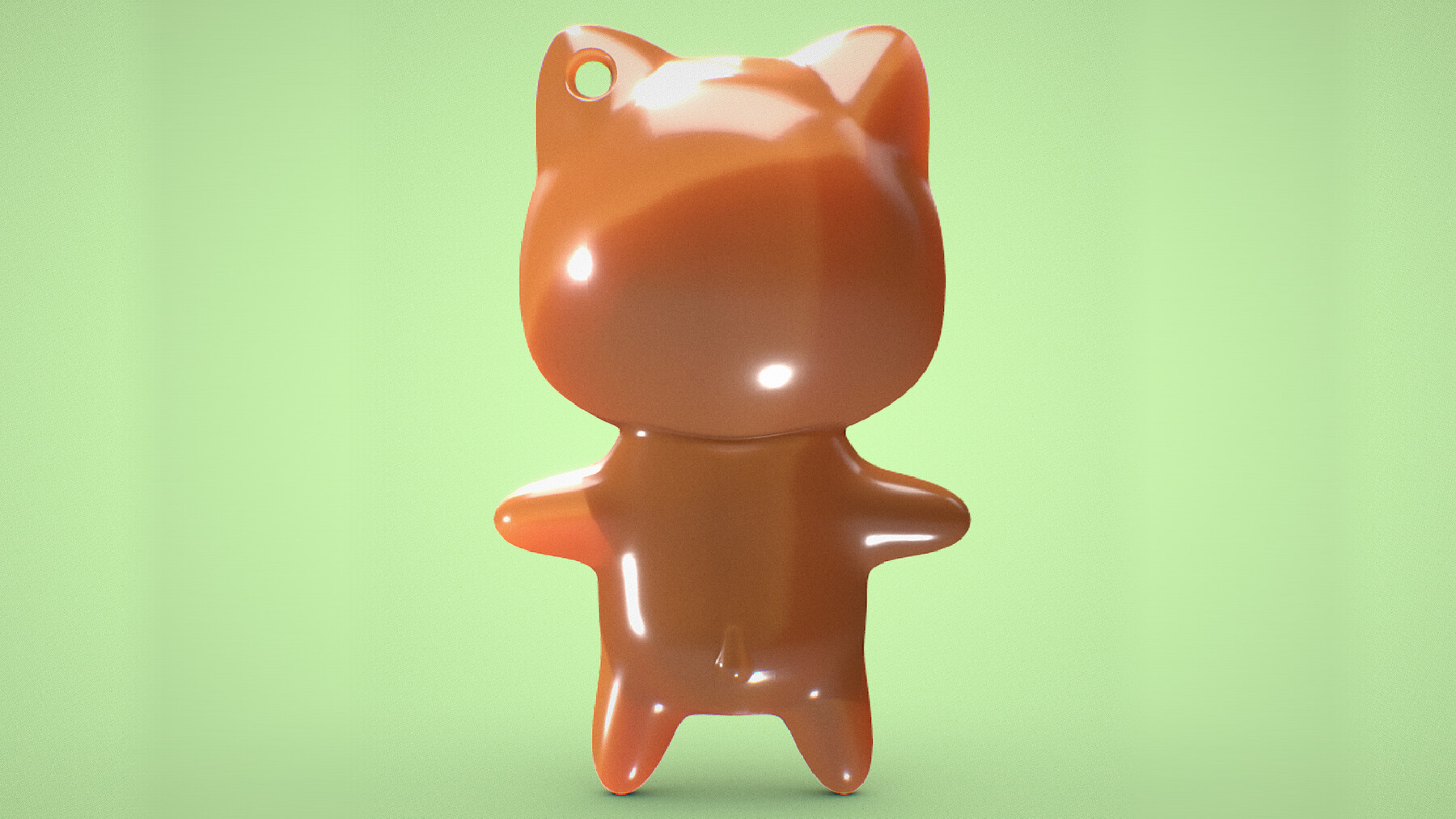 ArtStation - Cat Mascot, Keychain, Keyring STL file for 3D print. | Resources