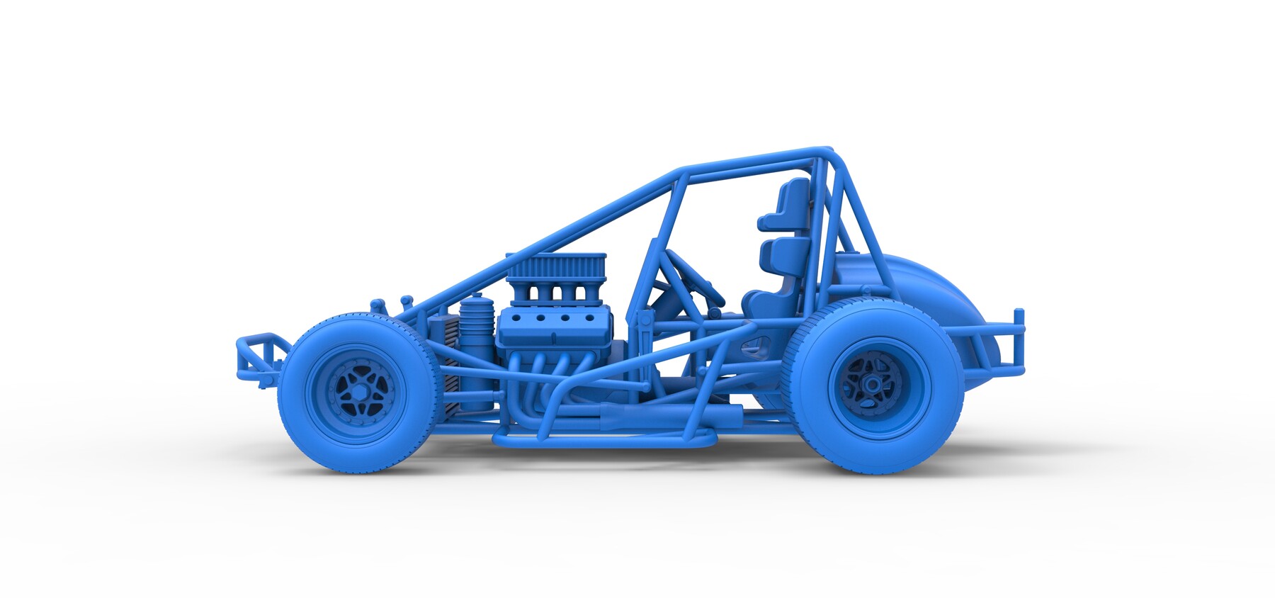 ArtStation - 3D printable Diecast Sprint car Scale 1:25 | Resources