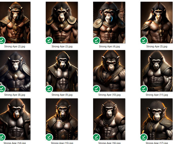 ArtStation - 101 arts - Strong Body Ape - Concept Reference Pack Vol.02 ...