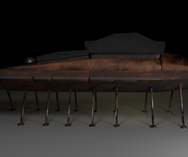 ArtStation - Post Apocalyptic Speed Boat 02 | Game Assets