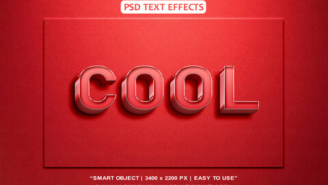 ArtStation - Cool PSD fully editable text effect. Layer style PSD ...